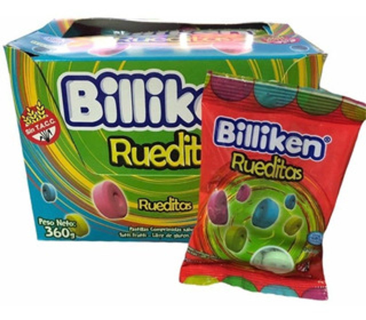 Rueditas Pastillas Frutales / Hard Candy Fruit Flavors BILLIKEN - (12U x 30gr 1.05Oz) San Telmo ...