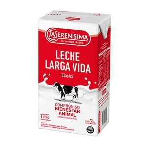Leche entera% clasica uat / Whole milk% classic uat LA SERENISIMA (3 l ...