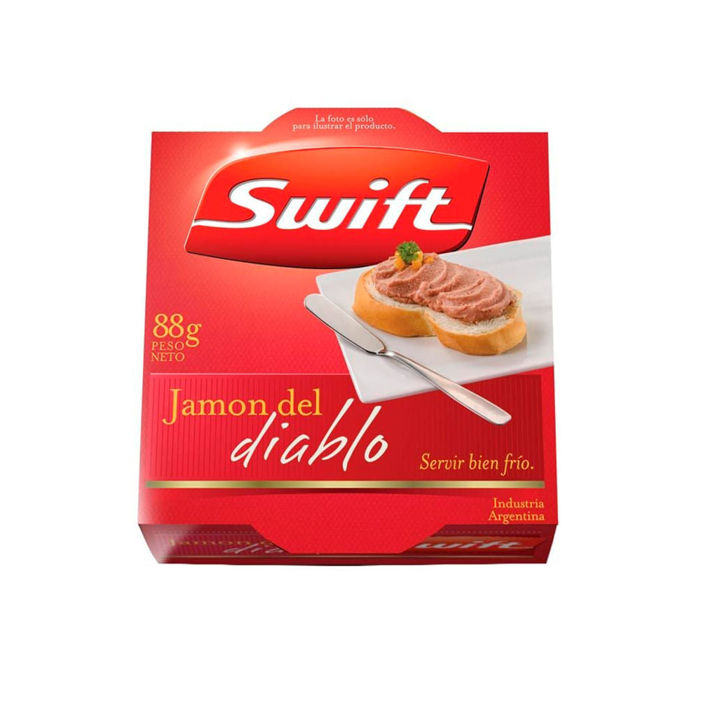 Pate Jamon de diablo / Devil Ham Spread Swift - (90 Gr - 3.17 Oz)